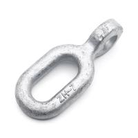 China Malleable Iron Twisted Chain Link Heavy Duty Pole Clamp For Power Station for sale