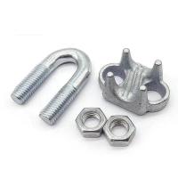 China Stainless Steel Wire Cable Clamp Wire Rope Clips Anti Corrosion for sale