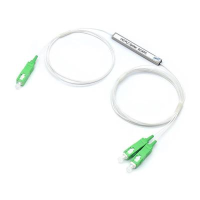 China 1X2 1X4 1X8 1X16 1X32 Mini Type PLC Splitter with SC UPC SC APC Connector for Fiber Optic Sensors for sale