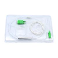 China 1X2 1X4 1X8 1X16 1X32 Mini Type PLC Splitter with SC UPC SC APC Connector for Fiber Optic Sensors for sale