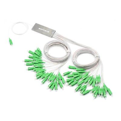 China 1X64 Mini Plc Splitter 1x4 Fiber Splitter With LSZH G657A1, G657A2 Fiber for sale