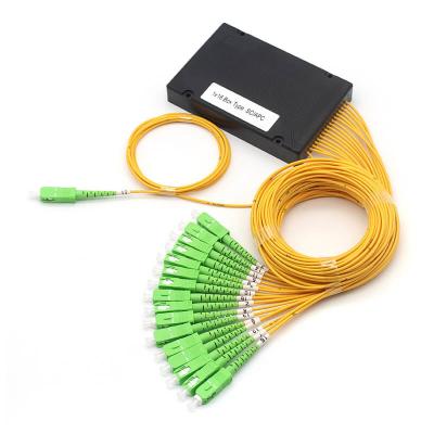China Box Type Fiber Optic PLC Splitter 1.5 Meter With SC APC Connector for sale