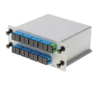 China Cassette Type 1x4 Optical Splitter 1x16 PLC Splitter SC APC for sale