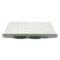 China Rack Type 19 Inch 1U 2U Fiber PLC Splitter SM CATV System for sale
