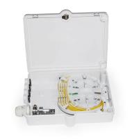 China FTTH 8 Cores Fiber Optic Distribution Box with Optional Adapters and Pigtails for Wall or Pole Mounting for sale