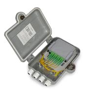 China Outdoor PC ABS Case Fiber Optic Splitter Distribution box 8 Cores for sale