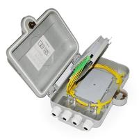 China Outdoor PC ABS Case Fiber Optic Splitter Distribution box 8 Cores for sale