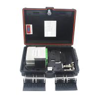China 16 Fibers Outdoor Fiber Optic Distribution Box Balck Water-proof for sale