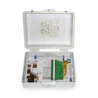 China White Fiber Optic Distribution Box 24 SC Adapters Indoor For Wall Mount for sale