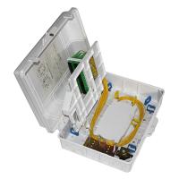 China White Fiber Optic Distribution Box 24 SC Adapters Indoor For Wall Mount for sale