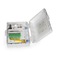 China White Fiber Optic Distribution Box 24 SC Adapters Indoor For Wall Mount for sale