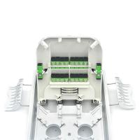 China 16 Cores ABS Ftth Fiber Termination Box With 2x1:8 Tube Splitter Waterproof for sale
