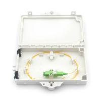 China Telecommunications Fiber Optic Distribution Box  With 1 Core SC Single Adapter for sale