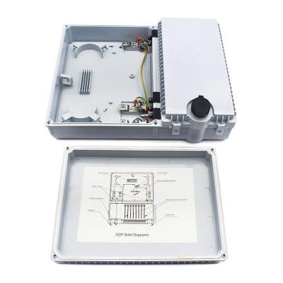 China 16 Ports White ABS PC Fiber Optic Distribution Unit For Broadband Access for sale