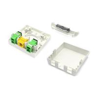China 4 Ports Self Clip Fiber Optic Terminal Socket SC Adapters For Wall Mounted for sale