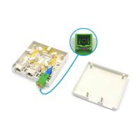 China FTTH Indoor Fiber Optic Outlet Wall Mounted Fibre Termination Box for sale