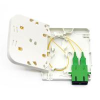 China Wall Mounting Fiber Optic Terminal Socket 1 Port For Patch Cable for sale