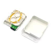 China Wall Mounting Fiber Optic Terminal Socket 1 Port For Patch Cable for sale