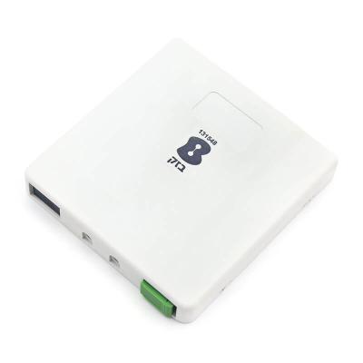 China 2 Cores 4 Cores Fiber Optic Terminal Socket ABS Plastic For FTTH for sale