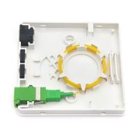China 2 Cores 4 Cores Fiber Optic Terminal Socket ABS Plastic For FTTH for sale