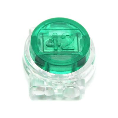 China Gel Filled Green  Butt Connector Terminals Clear Plastic Case for sale