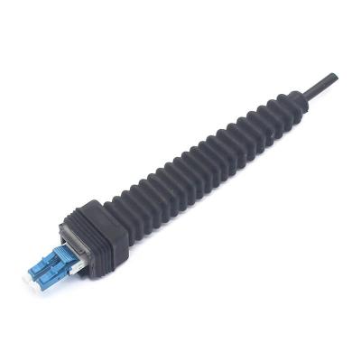China SM MM Waterproof Fiber Optic Connector Duplex LC UPC NSN Boot for sale