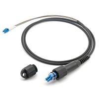 China ZET Duplex LC UPC PDLC Fiber Optic Waterproof Reinforced Connector for sale