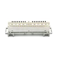 China ABS 10 Pair Terminal Block Distribution Module Phosphor Bronze for sale