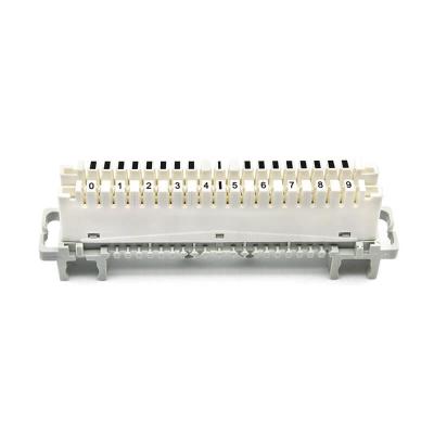 China ABS 10 Pair Terminal Block Distribution Module Phosphor Bronze for sale