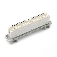 China ABS 10 Pair Terminal Block Distribution Module Phosphor Bronze for sale