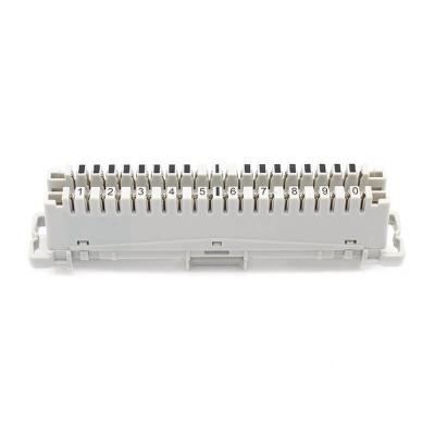 China Phosphor Bronze 10 Pair Krone Module ABS 0.5um 1.25um 5um Silver Plating for sale