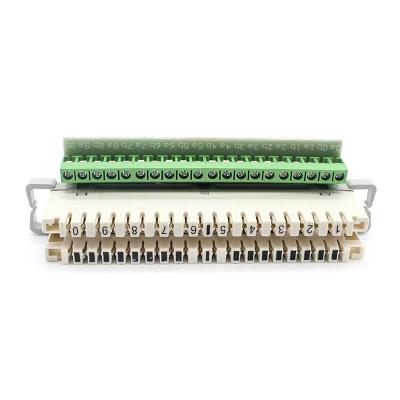 China Indoor KRONE LSA Module Idc With Screw Terminal Flexible Green for sale