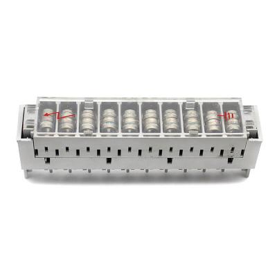 China ABS PBT Terminal Block Interface Modules For 3 Pole Gas Tube Arrester for sale