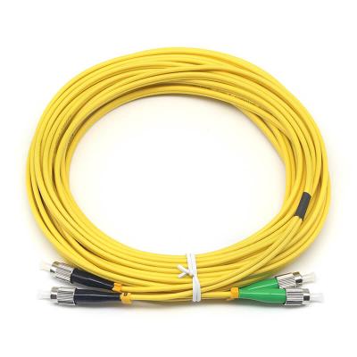 China PVC Fiber Optic Patch Cord Wet Resistance FC APC To FC UPC Tensibility for sale