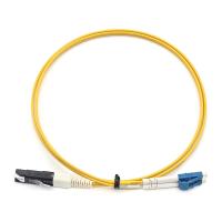 China Single Mode Fiber Optic Patch Cord with PVC Duplex LC UPC to VF45 for Fiber Broad Band Solutions for sale
