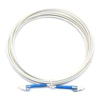 China White Telecom Fiber Jumper Cables MU UPC To MU UPC SM CE Certificated for sale