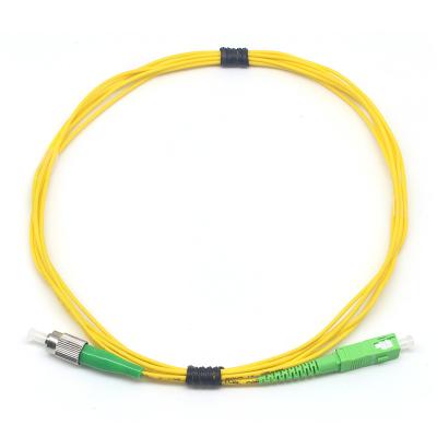 China FC APC to SC APC Fiber Optic Patch Cord SX SM G657a2 2.0MM for sale