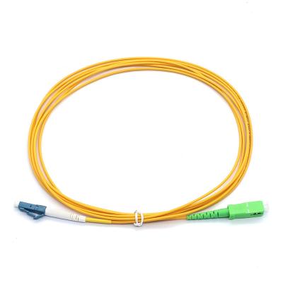 China Simplex 9/125µM St Fiber Patch Cable SC APC To LC UPC SM Fiber Broad Band Network for sale