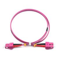 China High-Performance OM4 MM Fiber Optic Patch Cord SC PC to SC PC for Seamless Data Transmission for sale