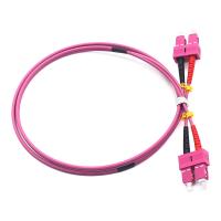 China High-Performance OM4 MM Fiber Optic Patch Cord SC PC to SC PC for Seamless Data Transmission for sale