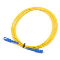 China Simplex Fiber Optic Patch Cord SC UPC To SC UPC SM Indoor PVC for sale