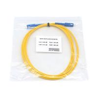 China Simplex Fiber Optic Patch Cord SC UPC To SC UPC SM Indoor PVC for sale