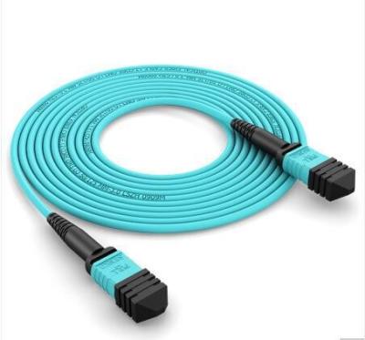 China OM3 Mpo To Mpo Fiber Cable Indoor Data Center Waterproof Mtp Patch Cord for sale