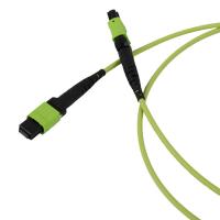 China 50/125 OM5 Mpo Fiber Jumper Mtp Mpo Fiber Patch Cable 3.0mm PVC for sale