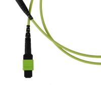 China 50/125 OM5 Mpo Fiber Jumper Mtp Mpo Fiber Patch Cable 3.0mm PVC for sale