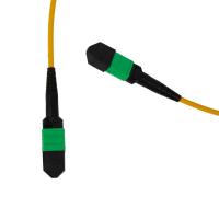 China 12F MPO Patch Cord 3mm LSZH Out Jacket PVC OFNR Outdoor For Network for sale