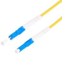 China G657A2 LC To LC Simplex Fiber Optic Patch Cord Cable With 2.0mm Yellow PVC Jacket for sale