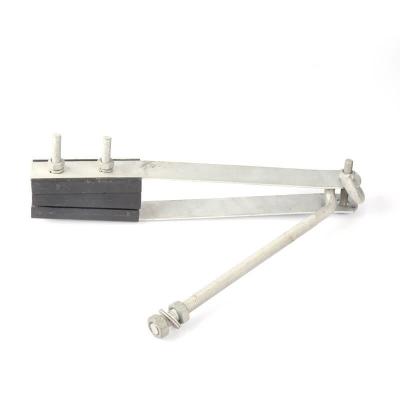 China Aluminum Alloy Optical Cable Anchor Clamp For 4 conductors To Pole Or Wall for sale