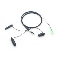 China 3-in-1 Fast Connector Pre-connectorized FTTH Drop Cable G657A2 SM for sale