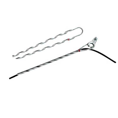 China Galvanized stee Fiber Optic Dead-end Clamp For ADSS Cable for sale